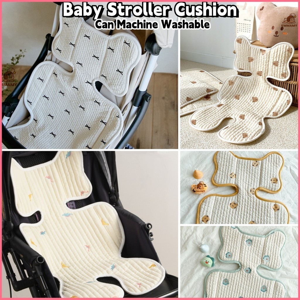 SG EmmAmy® Ins Baby Stroller Cushion Breathable Pure Cotton Can Machine ...