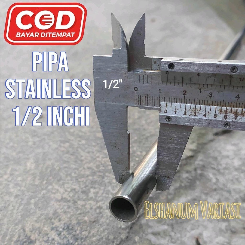 1⁄2 inch STAINLESS STEEL PIPE, 0,4mm thick, OD 12,7mm | Shopee Singapore