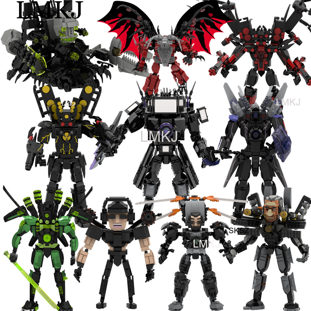 Lego Skibidi Toilet Titan TVman/Titan Sound Man/Titan Speaker Man/Titan ...