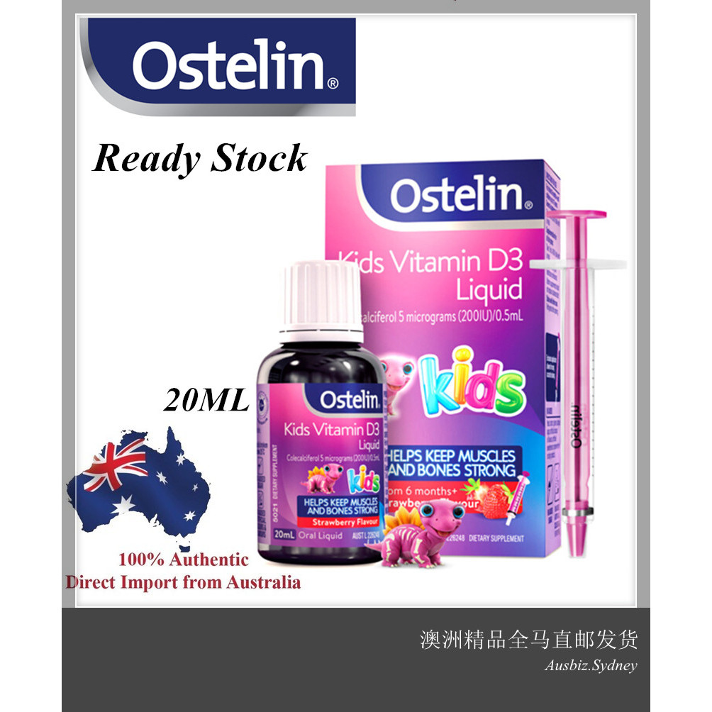 [Ready Stock EXP: 11/2027] Ostelin Kids Vitamin D3 Vitamin D Liquid ...