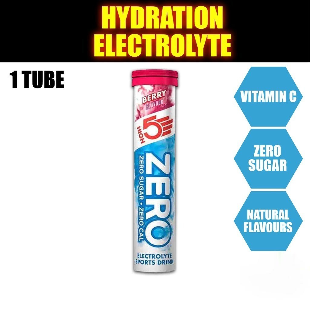 High5 Zero Electrolyte Drink 20 Tablets 1 Tubes (Select Flavour ...
