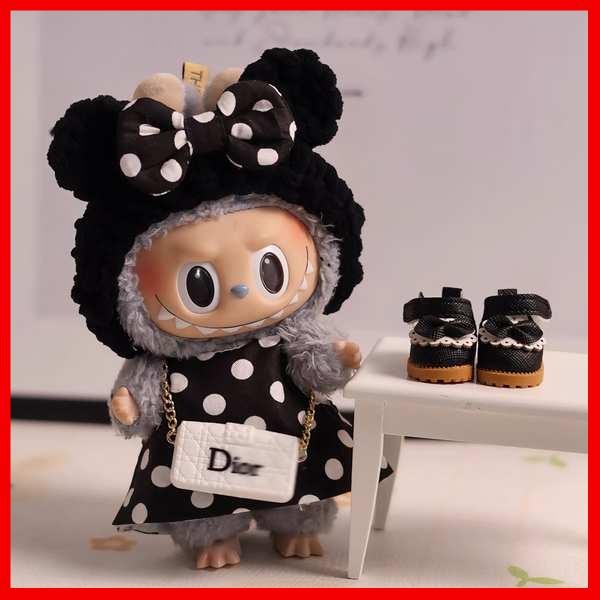 Labubu clothes Labubu doll clothes 17cm heart-warming macaron face Rabu ...