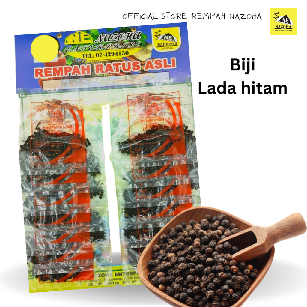 Seed black pepper Biji Lada Hitam 14 pack | Shopee Singapore