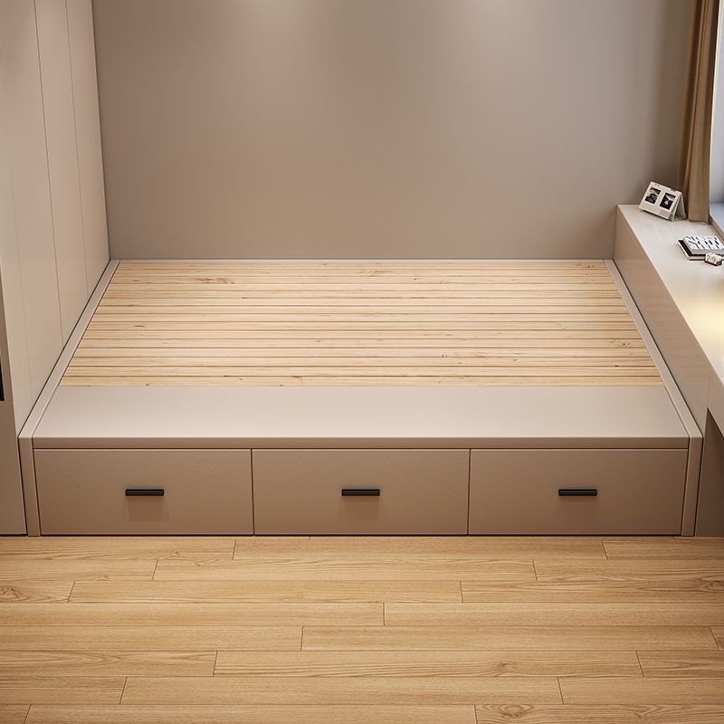 Tatami solid wood bed box, bedside storage, side drawer storage, white ...