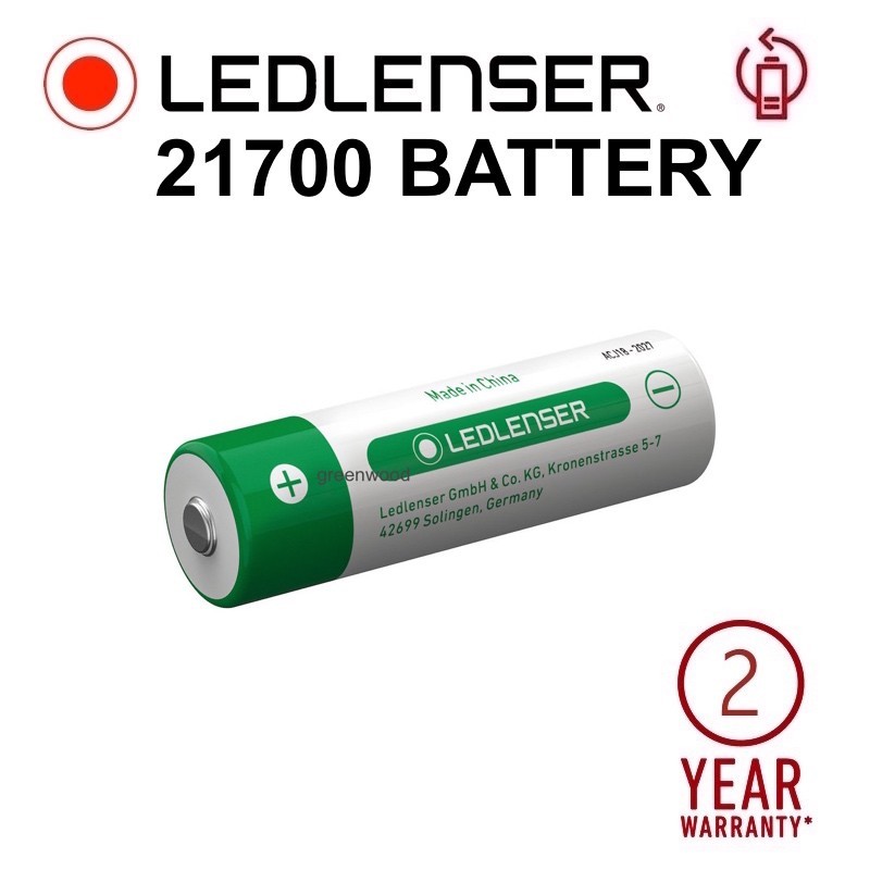 21700 LEDLENSER Rechargeable Battery (Led Lenser Battery for P7R & H7R ...