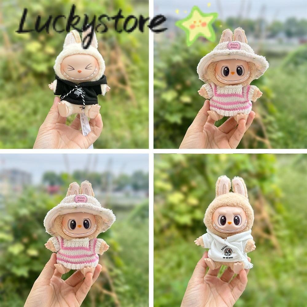 LUCKY Labubu Dolls Clothes, 17CM Labubu Handmade Labubu Sit Party ...