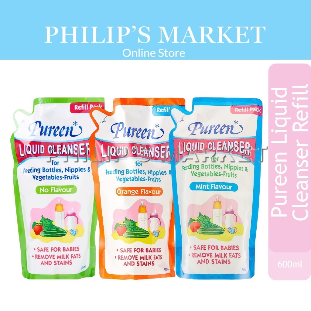 Pureen Liquid Cleanser For Feeding Bottle Nipples And Vegetables Refill ...