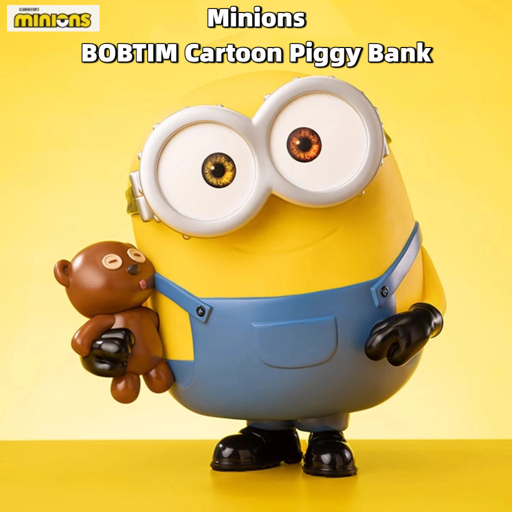 Hao YUN Minions BOBTIM Cartoon Piggy Bank Ipon Challenge BOB And TIM ...