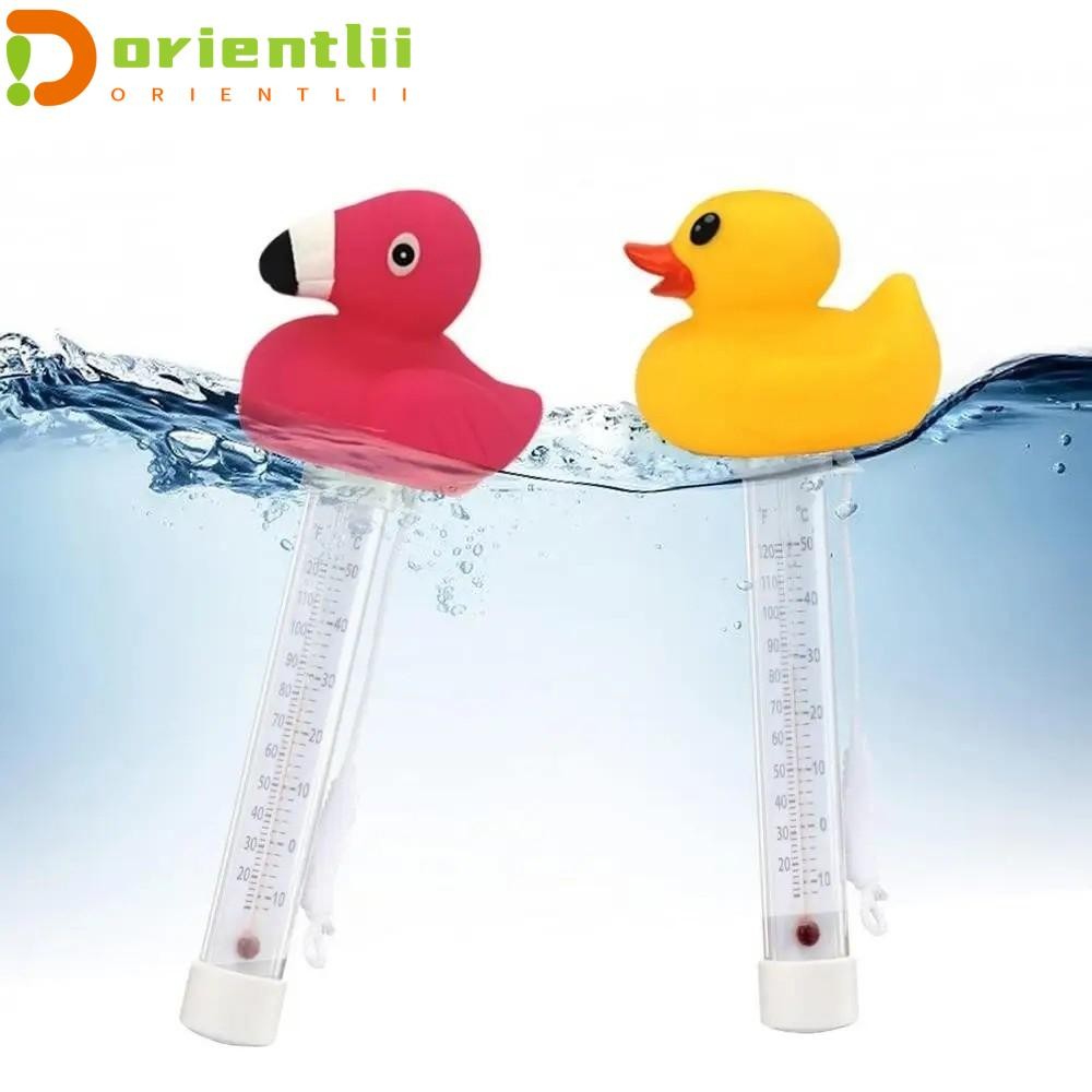ORIENTLII Duck Thermometer, Floating Cartoon Water Thermometer ...
