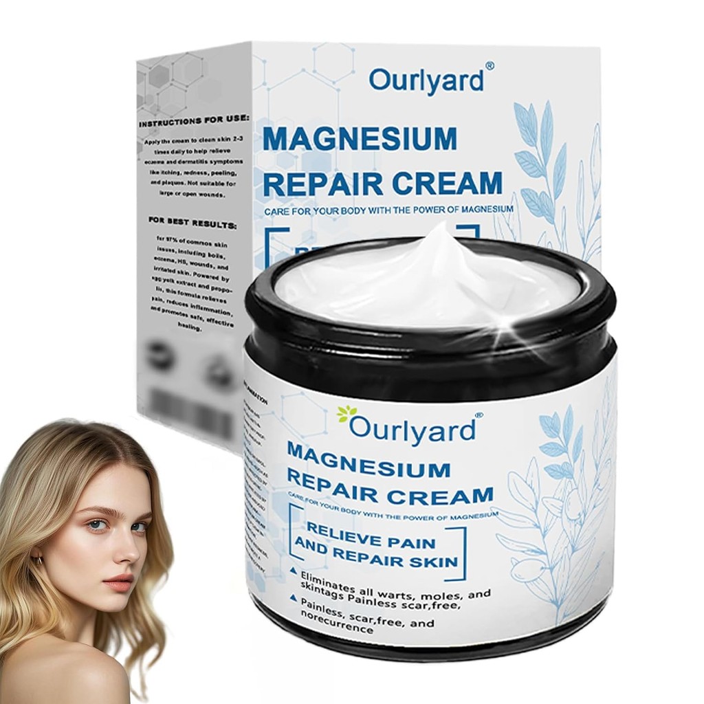 Magnesium Skin Repair Cream,2025 New Skin Cream,Effectively improves ...