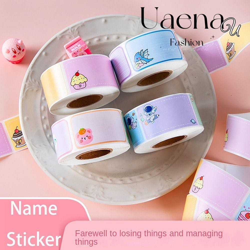 UAENAU 100/280Pcs/Roll Name Sticker, Waterproof Self-adhesive Labels ...