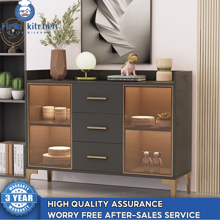 HLK Kitchen Cabinet Sideboard Cupboard Household Kitchen Storage Rack ...