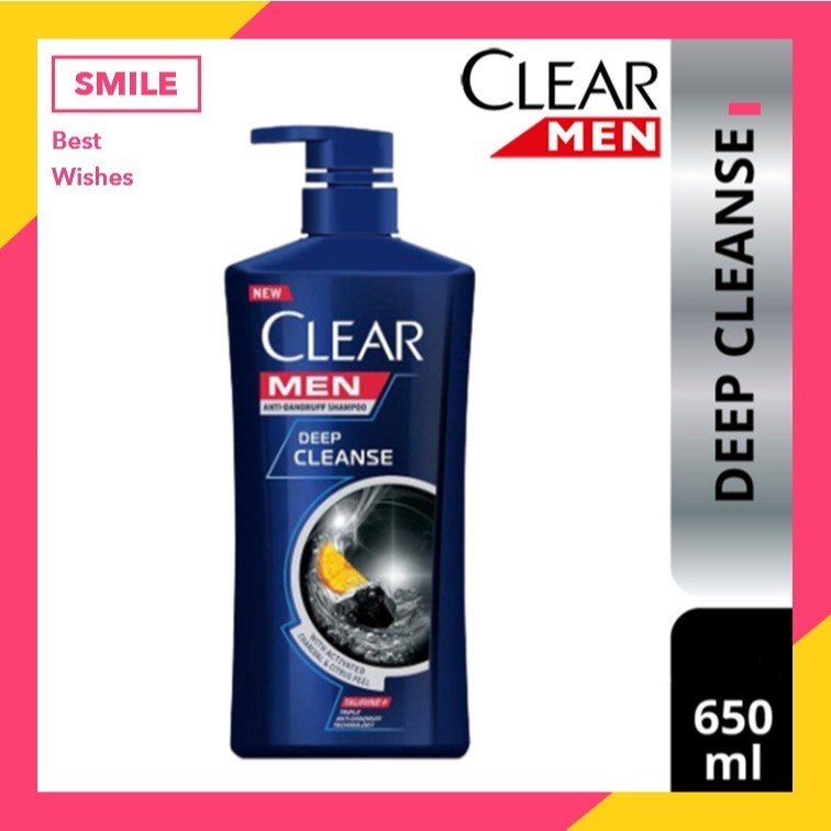 Clear Men Deep Cleanse Anti-Dandruff Shampoo 650ml | Shopee Singapore