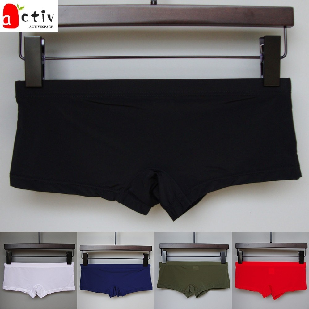 [AS]Mens Sexy Sheer See-Through Boxer Briefs Underwear Mesh-Shorts ...