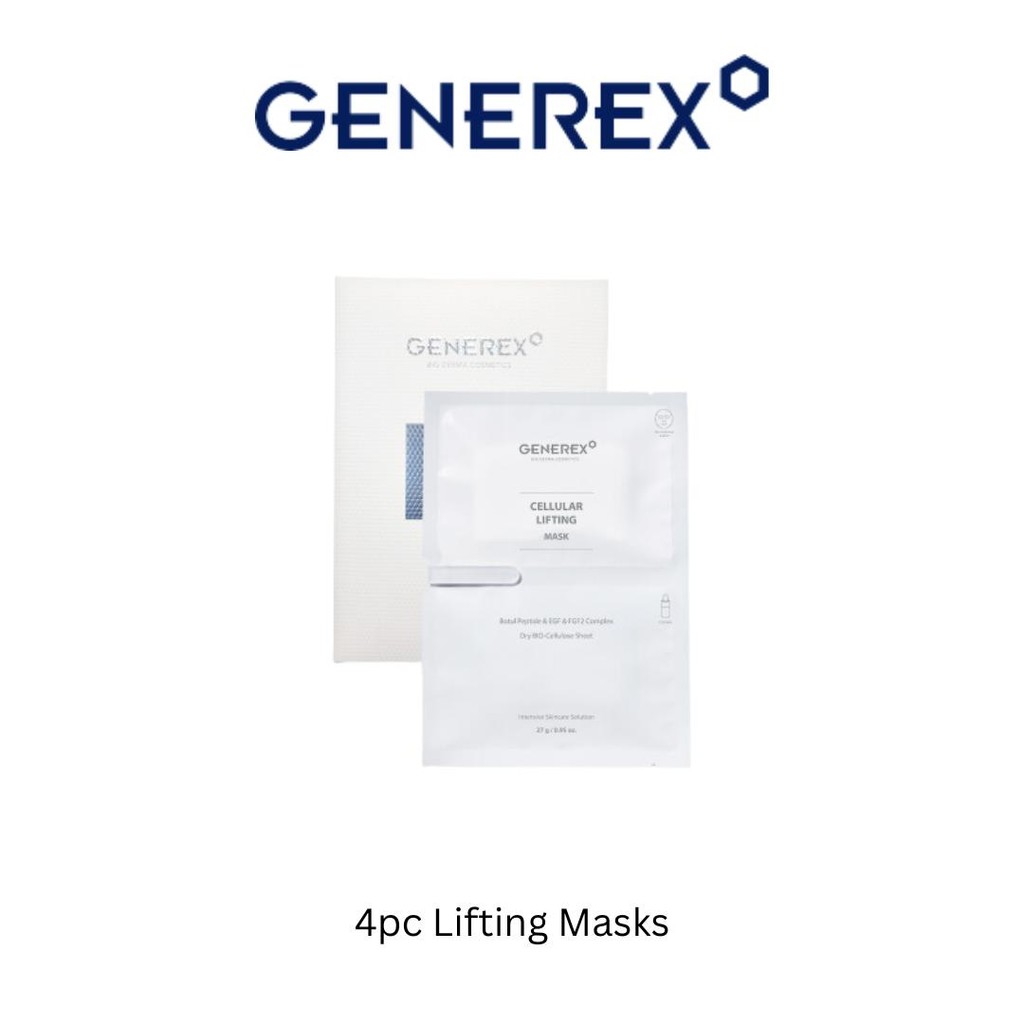 Generex - 1 BOX - Cellular Lifting Mask (27G x 4EA) | Shopee Singapore