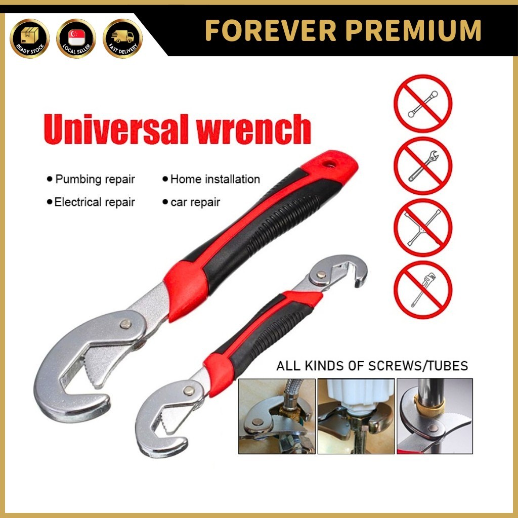 (FOREVER PREMIUM) 2 Pcs/Set Universal Multifunctional Wrench 9-32mm ...