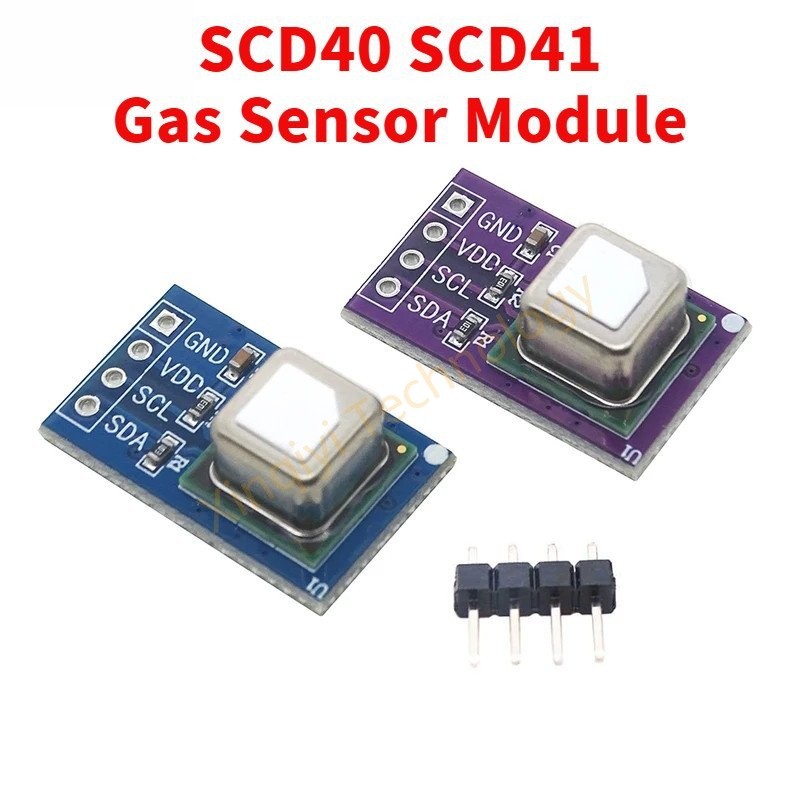 SCD40 gas sensor module detects CO2, carbon dioxide, temperature and humidity in one sensor I2C ...