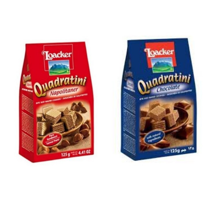 [WHOLESALE PRICE] Loacker Quadratini Napolitaner/ Chocolate 125g ...