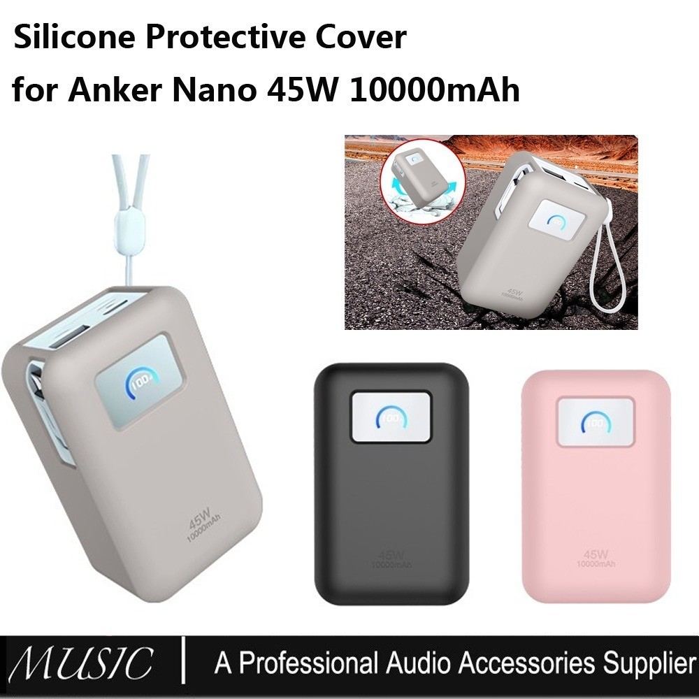 Silicone Case for Anker Nano 10000mAh Power Bank(45W), Protective Cover ...