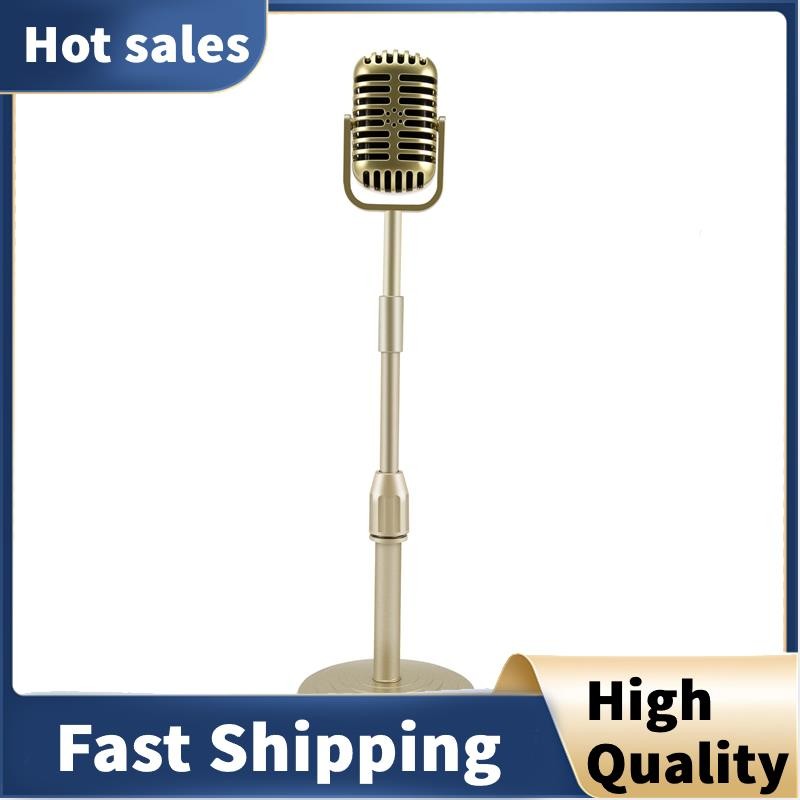 Vintage Desktop Microphone Prop Model with Adjustable Height, Classic ...