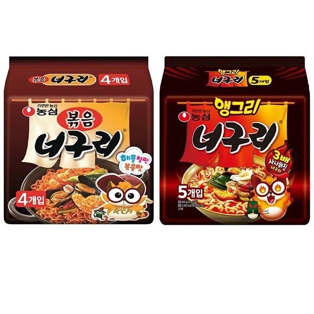 KOREA Nongshim Neoguri Ramen 3X Spicy Angry / Neoguri Mild (loose pack ...