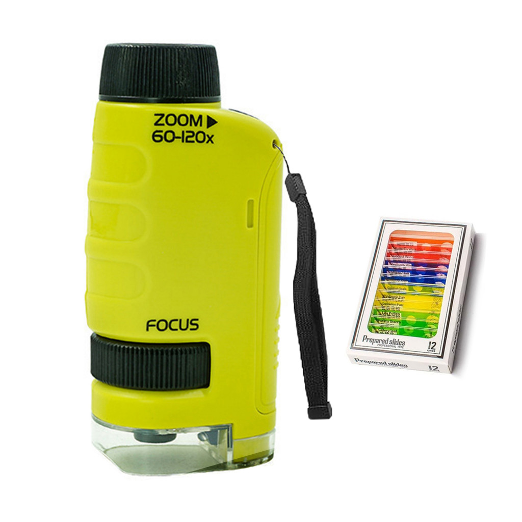 Led Microscope Portable Led Kids Microscope 60-120x Magnification with ...