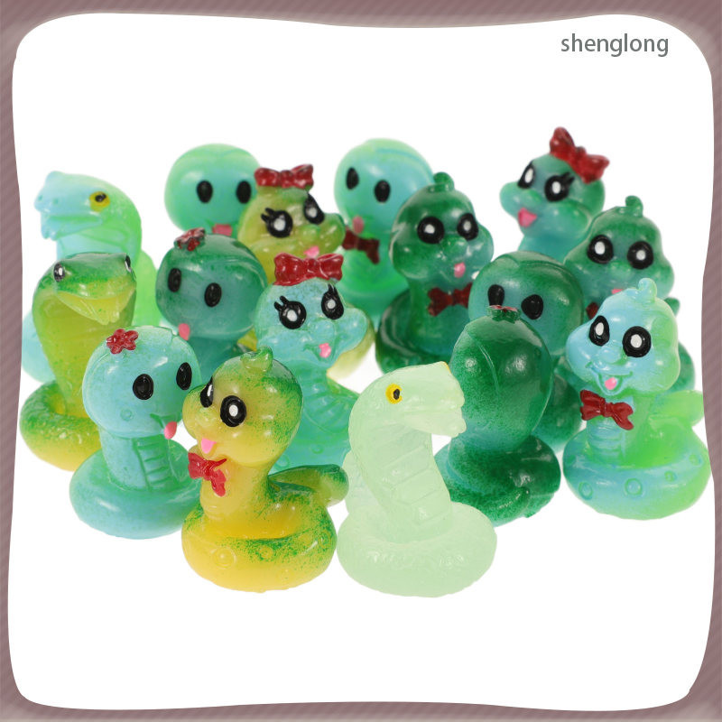 Snake Miniature Landscape Ornaments Cake Toppers Cute Figurine Wild ...