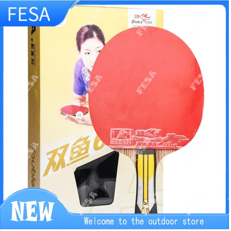 Double Fish 5/6 Star Table Tennis Racket 7 Wood Offensive Good Feeling ...