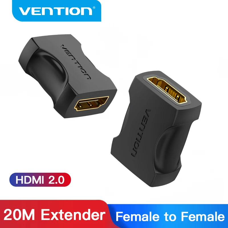 Vention HDMI Extender 4K HDMI 2.0 Female to Female Connector Cable Extension Adapter Coupler ...