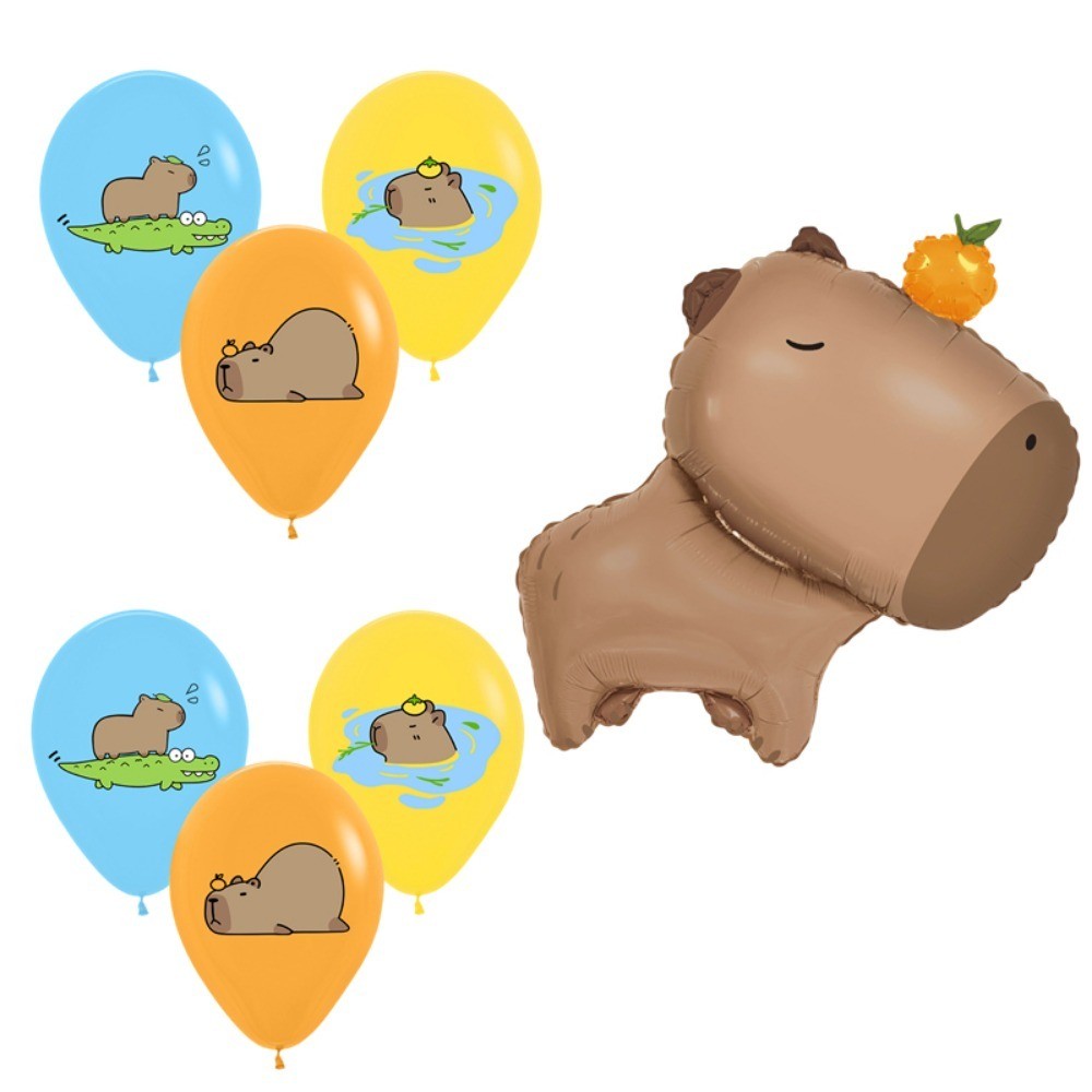 Capybara Foil Balloons Cute Cartoon Animals Shaped Balloon Kids ...