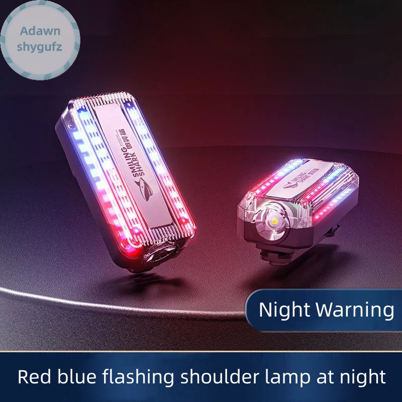 Adfz Red Blue Strobe Light Police Light Warning Lights Usb Rechargeable ...