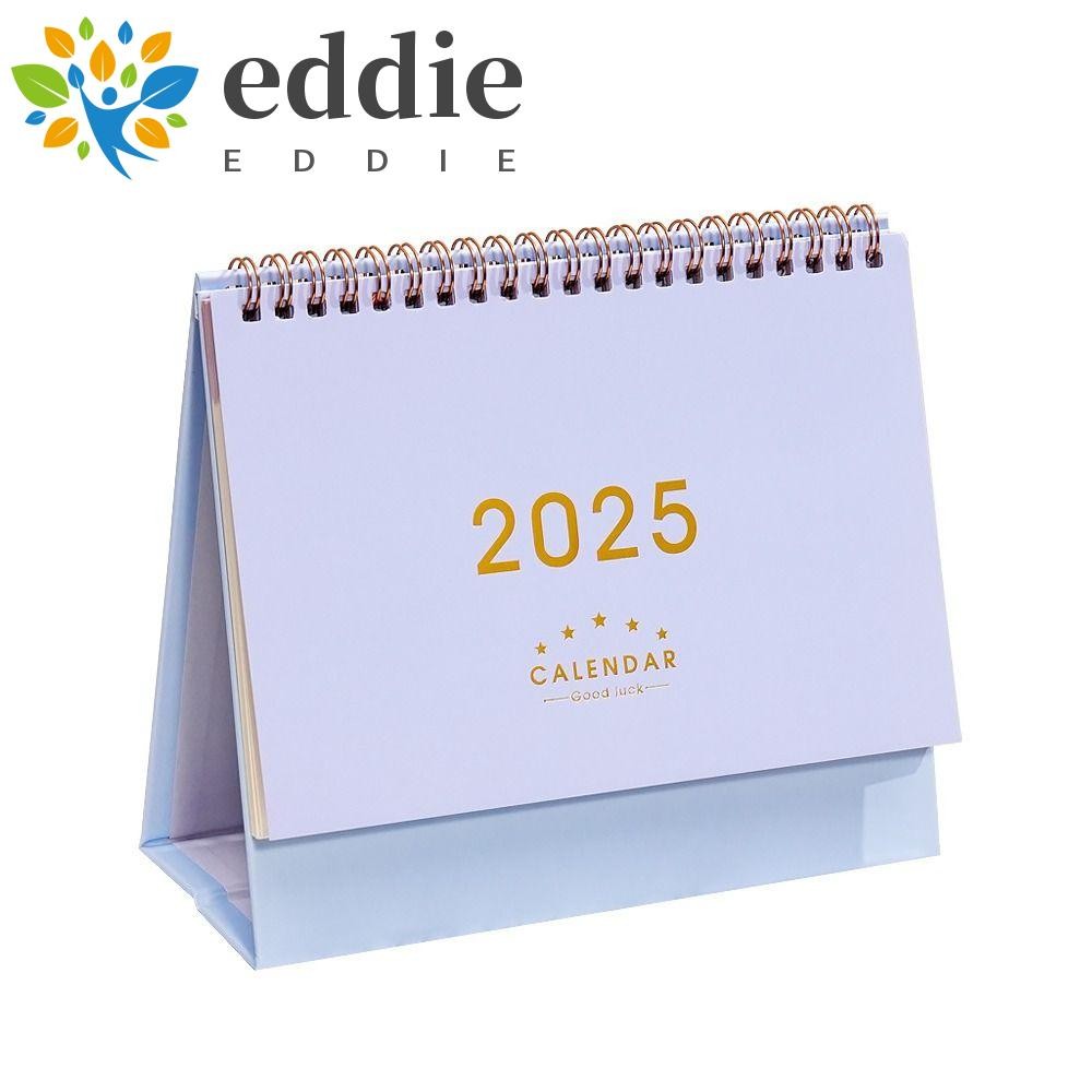 EDIEJ Desktop Calendar, Table Standing Flip 2025 Desk Calendar, INS ...