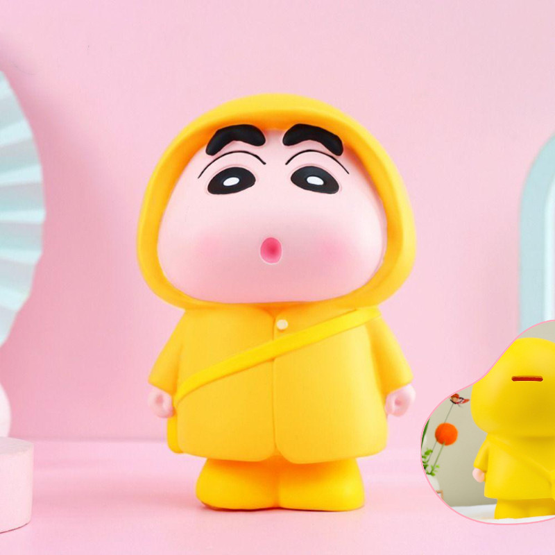 Crayon Shin-chan Fun Piggy Bank for Kids Cartoon Toy Anime Figure Model ...
