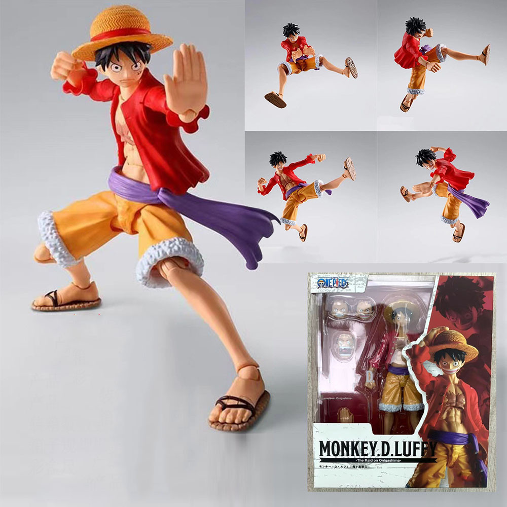 15cm SHF Anime One Piece Figure Luffy Action Figure The Island of ...