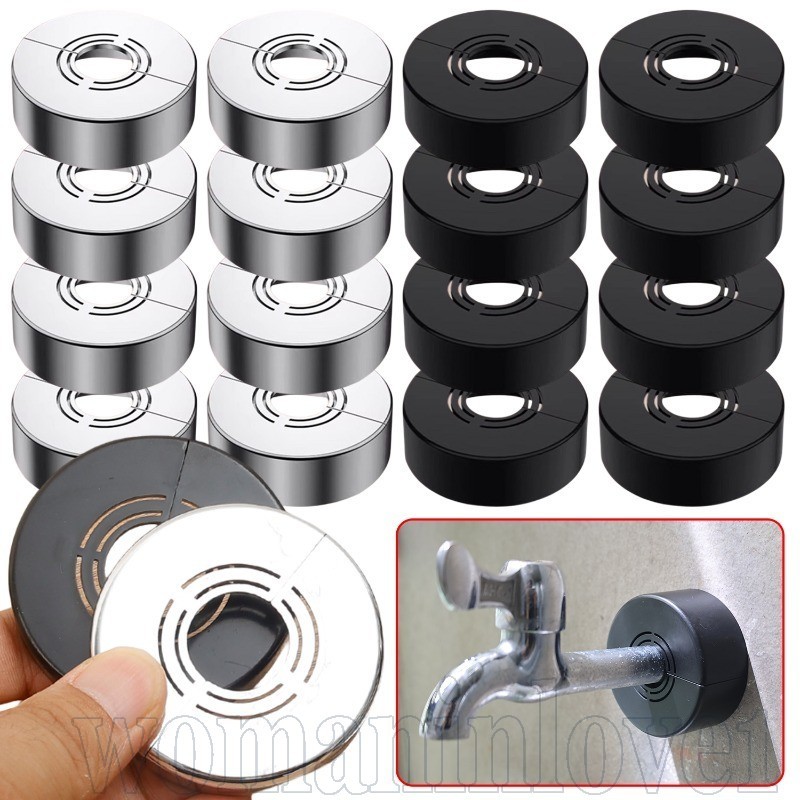 Round Faucet Base Plate Covers - Plastic Valve Protector Lid - Portable ...