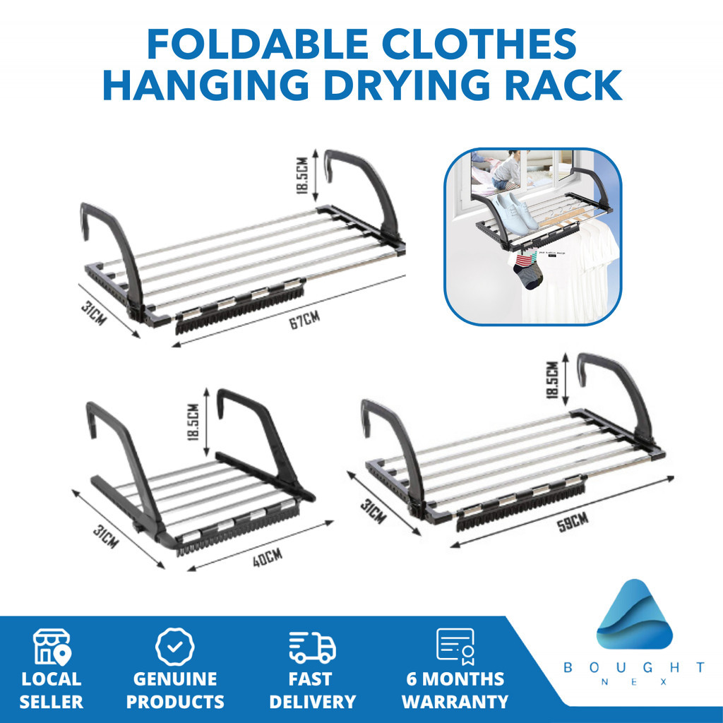 Clothes Drying Rack Small Medium Large Portable Stainless Steel Hanging ...
