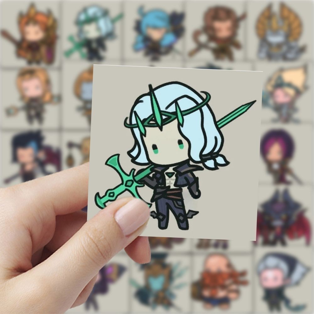 177 Pieces of League of Legends (LoL) Hand-Drawn Chibi Avatar Cartoon ...