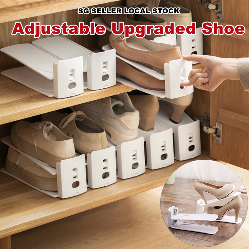 10pcs Portable Adjustable Upgraded Shoe Stacker | Shoe Organizer | Shoe ...