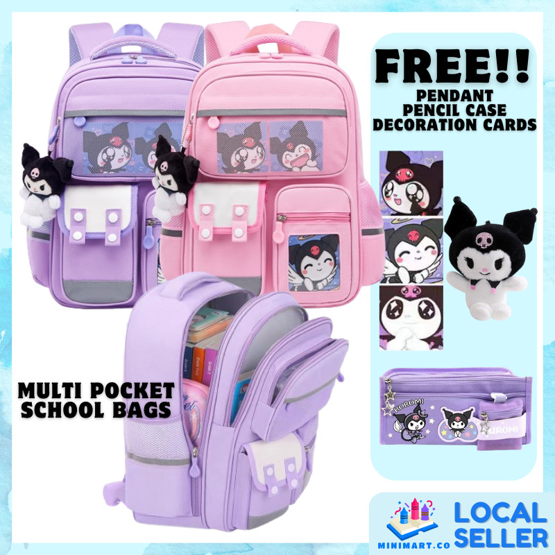 Multi Layer School Bag 43CM Large Capacity Backpacks Primary Student ...