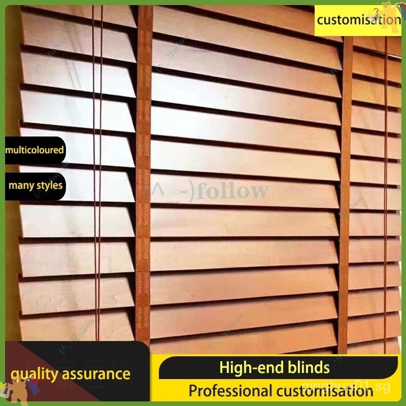 Solid wood blinds Basswood wood solid wood blinds Roller blinds Bamboo ...