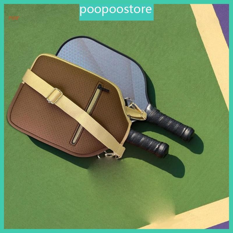 POOP Pickleballs Bag Adjustable Pickleballs Paddle Shoulder Bag ...
