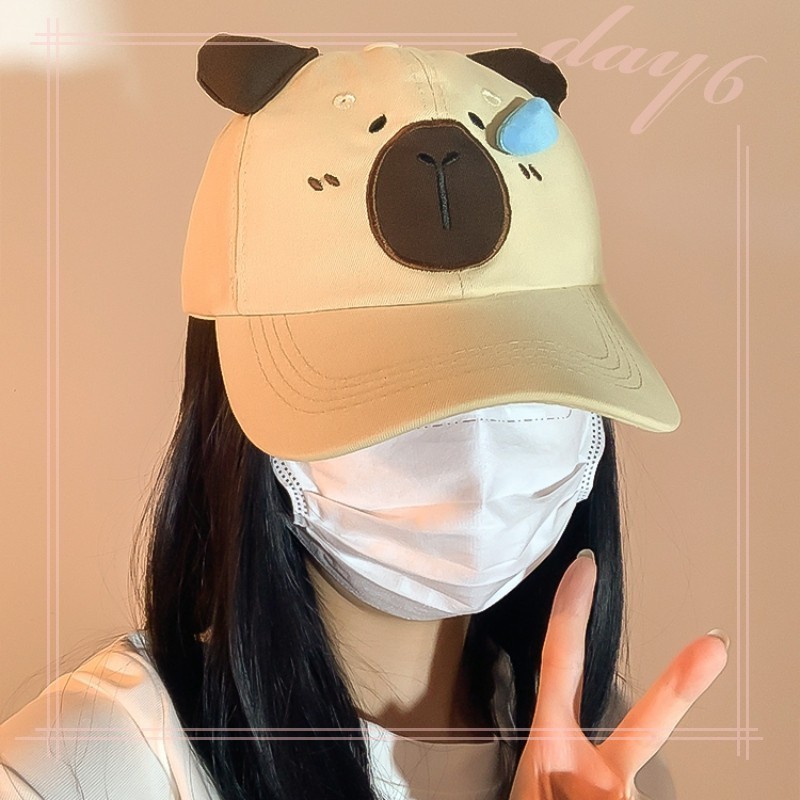 Capybara Hat New Capybara Three-Dimensional Cute Capybara Sun Hat ...