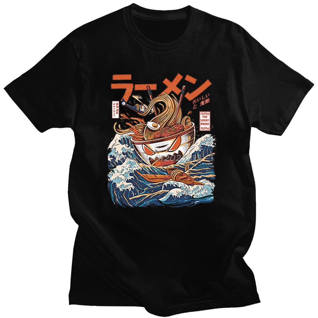 Japan Great Ramen Wave The Great Wave Kanagawa tshrt Fashion Korean ...