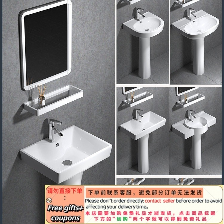 Get 7% coupon+gift】n Type Washbasin Small Apartment Bathroom Triangle ...