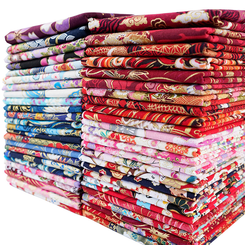 5pcs/set Floral Japanese Printed Cloth Cotton Fabric DIY Handmade ...