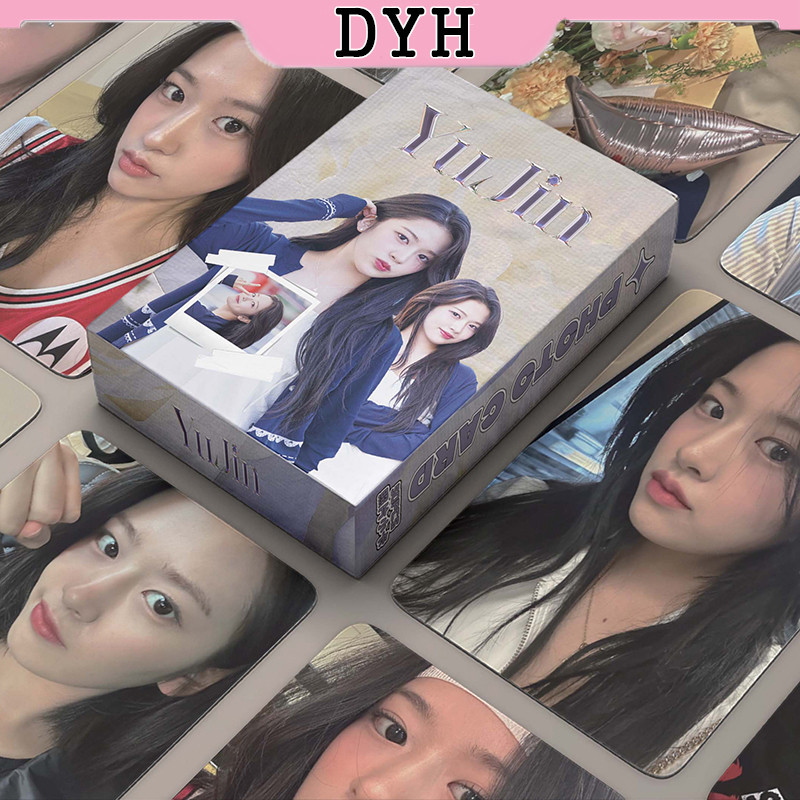 50pcs/box IVE YuJin Laser Card Photocards Holographic LOMO Card KPOP Album | Shopee Singapore