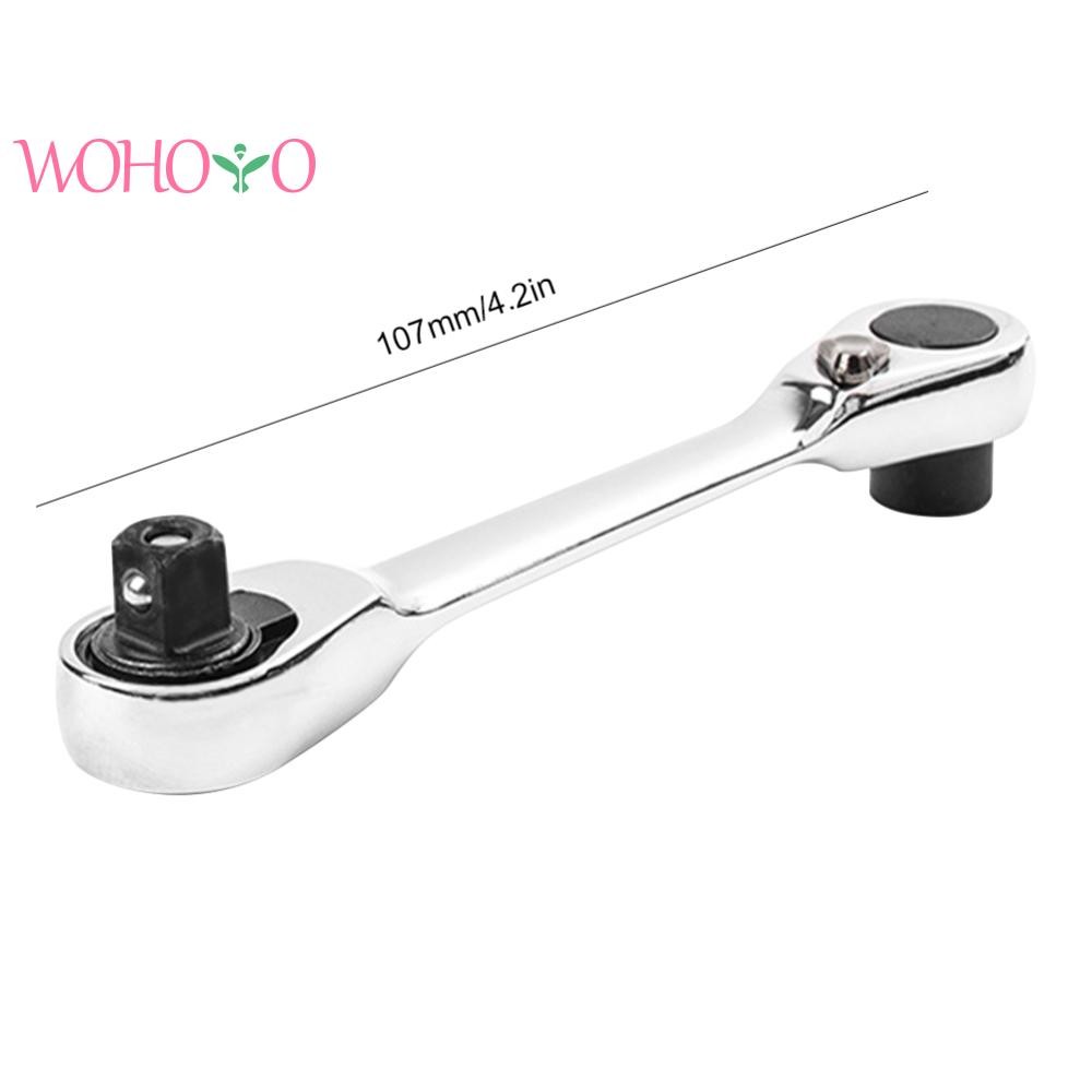 Double Headed Ratchet Wrenches 1/4 Dual-use Spanner 72 Teeth Hand ...