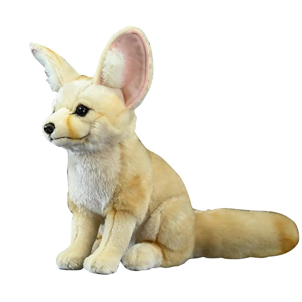 Realistic Fennec Fox Plush Toy, 10.24 Inch Soft Desert Fox Stuffed ...