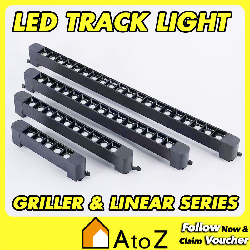 Linear Grille 24/36W Track Light Lampu Track Lights Black White House ...