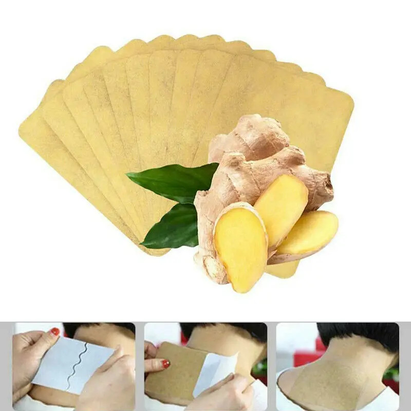 50pcs Ginger Detox Patch Body Neck Knee Pad Pain Relief Swelling ...
